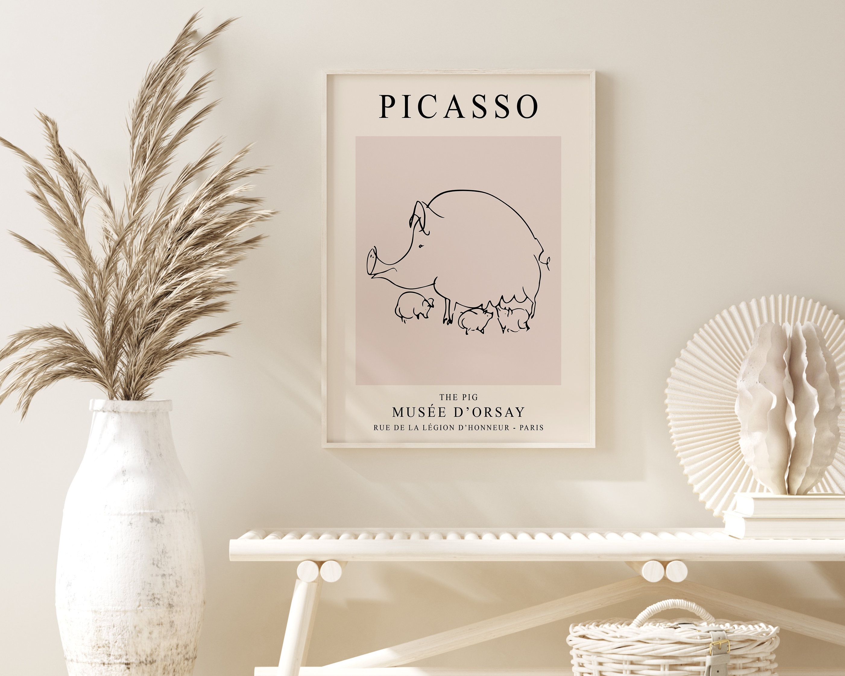 Pablo Picasso Pig Line Art Picasso Art Print Picasso | Etsy