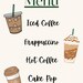 Coffee Shop Pretend Play Printables - Bundle! Signs, Menu, & Order ...