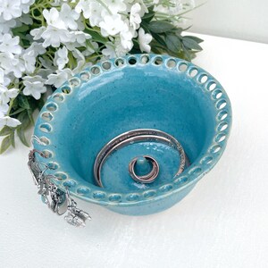 Handmade Stoneware Pottery Jewelry Bowl With Rustic Coastal Vibe, Smart ...