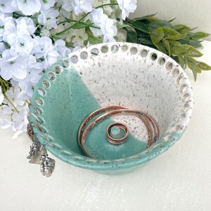 Handmade Stoneware Pottery Jewelry Bowl With Rustic Coastal Vibe, Smart ...