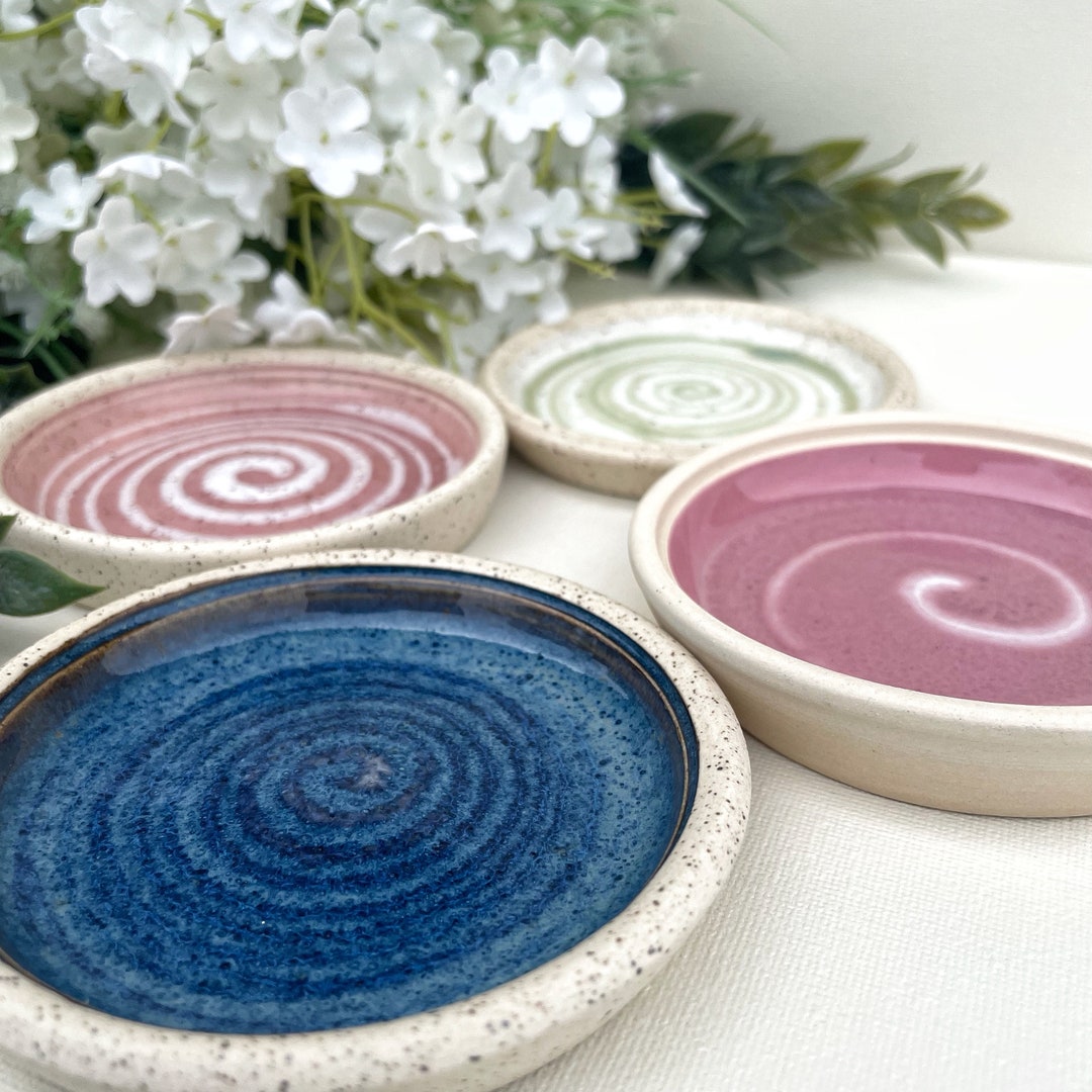 Small Stoneware Pottery Trinket Dish Ring Dish Tiny Ring Dish Rustic Pottery Trinket Tray Mini ...