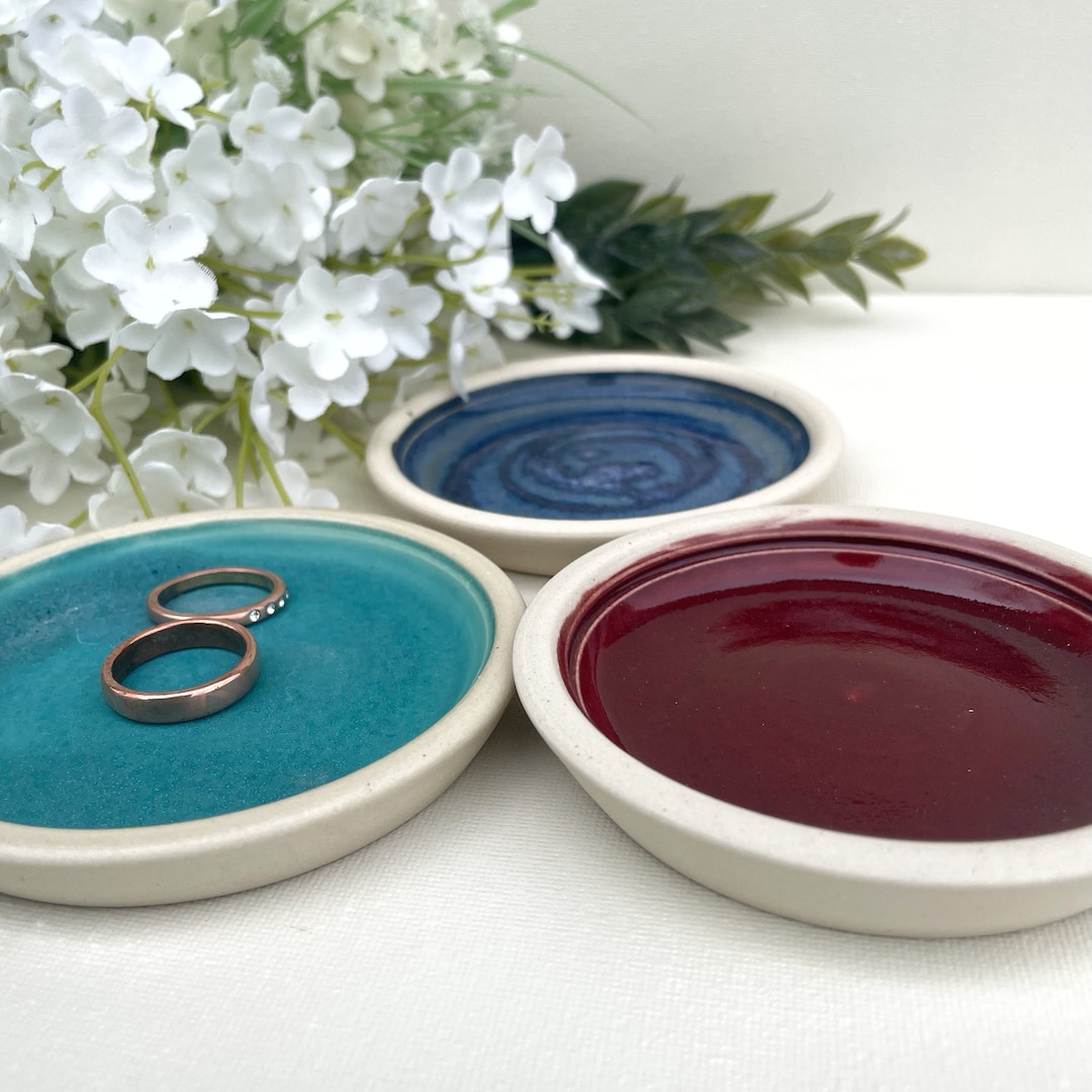 Small Pottery Ring Dish Durable Stoneware Trinket Dish - Etsy
