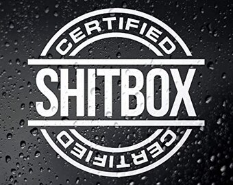 Shit Box Sticker | Etsy