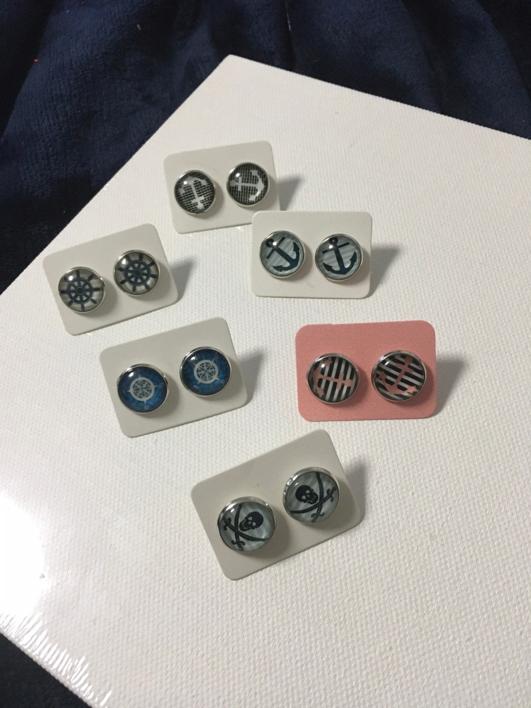 Random Nautical Earrings - Etsy