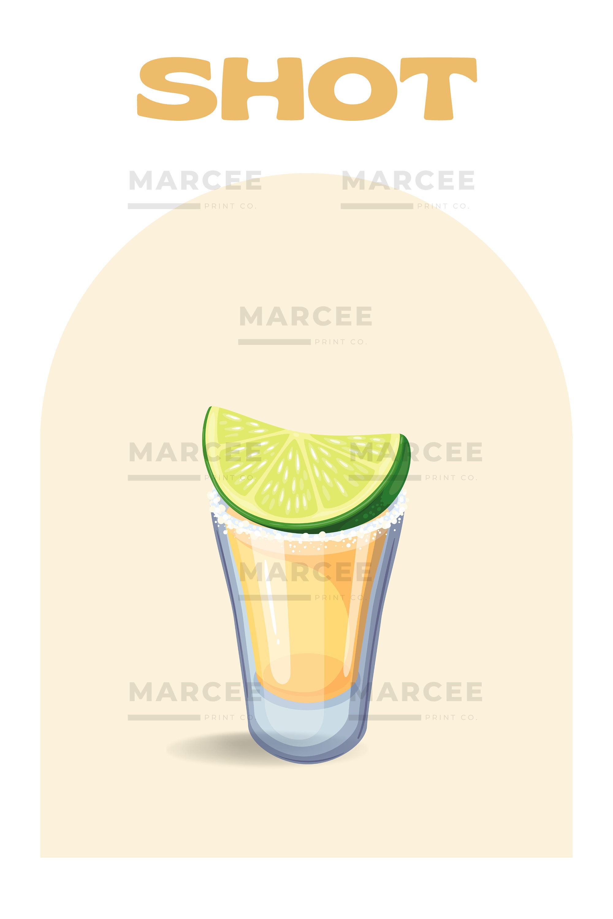 Shot Printable, Cocktail Wall Art, Cocktail Print, Instant Download ...