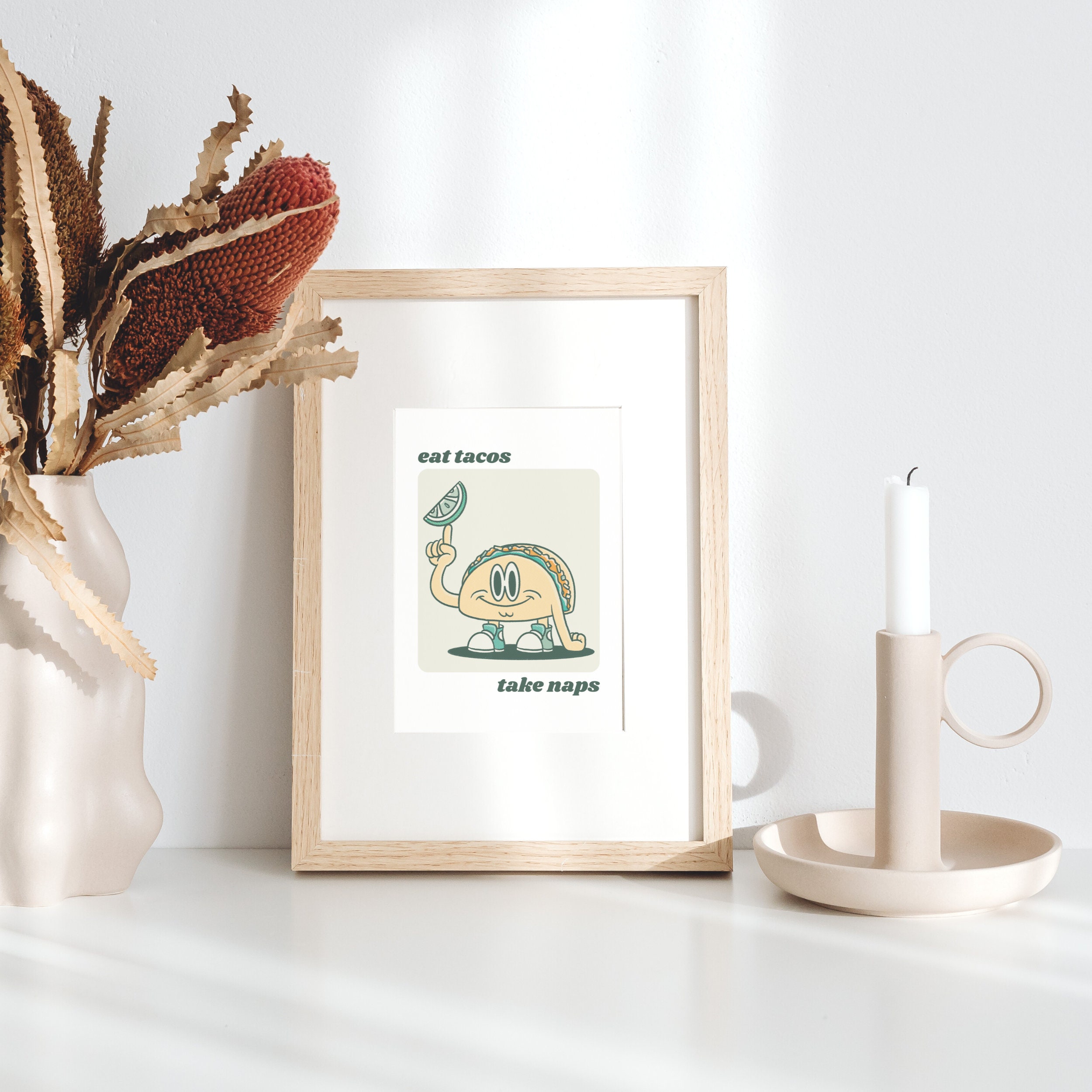 Taco Printable, Taco Poster, Taco Wall Art, Taco Print, Instant ...
