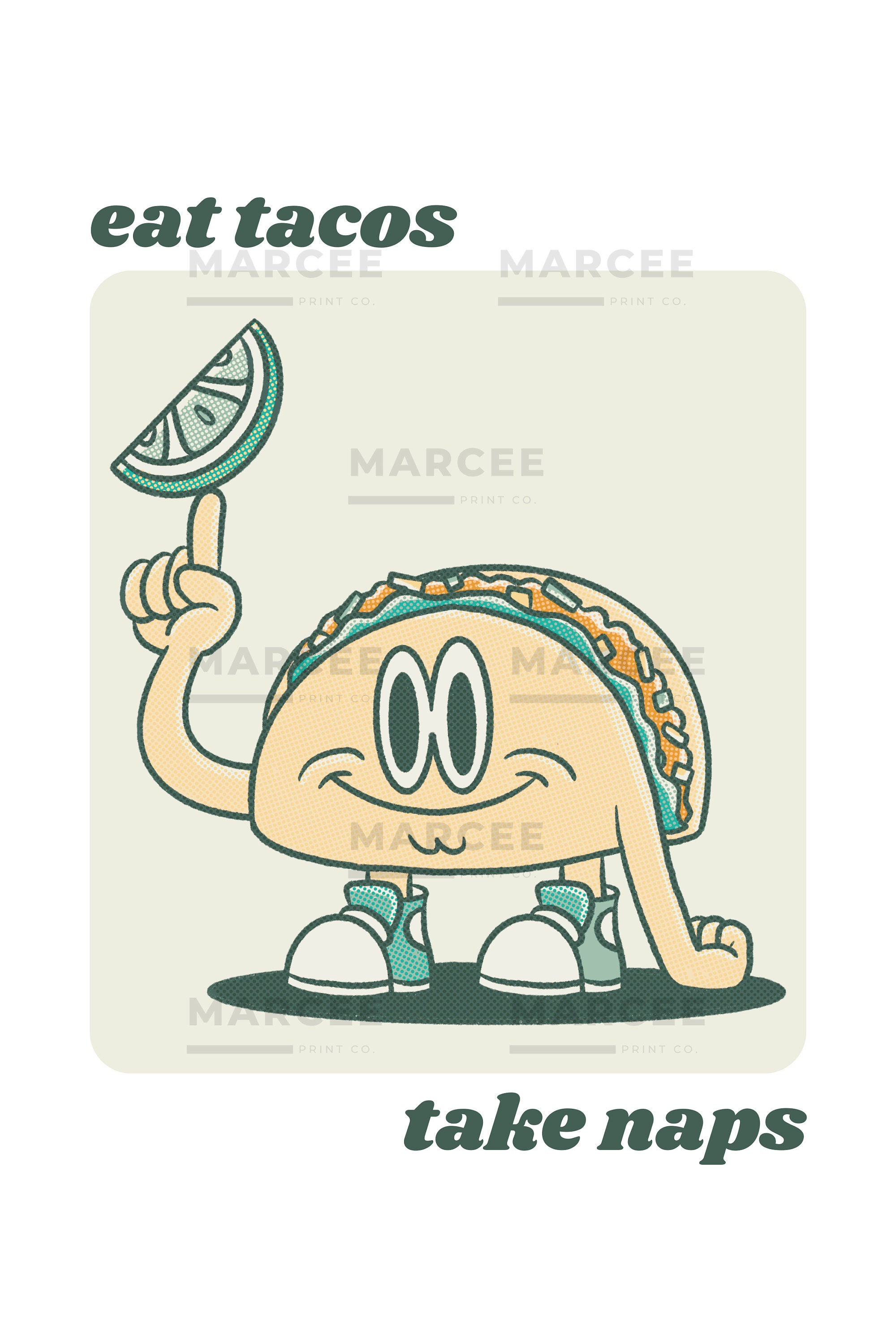 Taco Printable, Taco Poster, Taco Wall Art, Taco Print, Instant ...