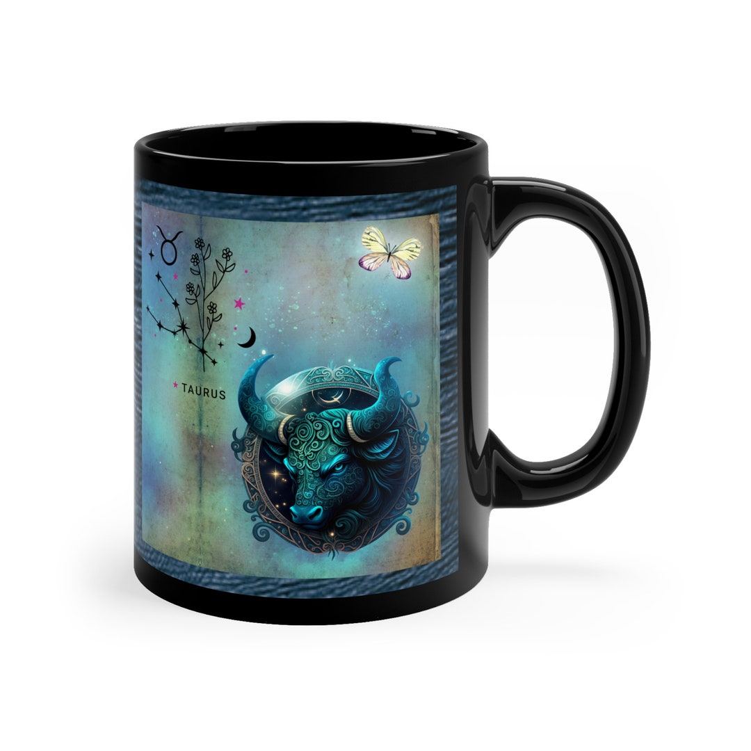 Taurus Zodiac Mug, Taurus Mug, Zodiac Mug, Taurus Constellation ...
