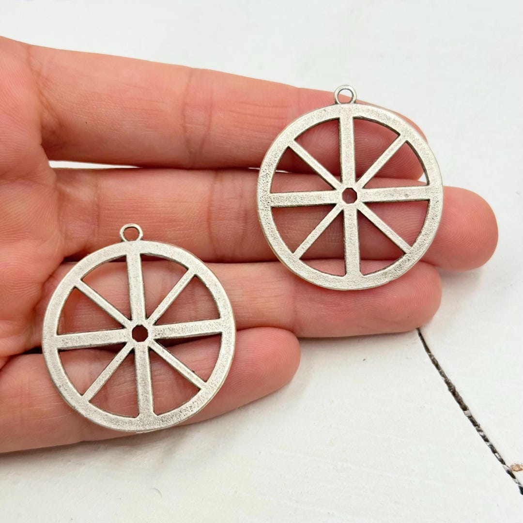 5 Round Metal Disc Charms, Cute Lemon Charms, Fruit Pendants for DIY ...