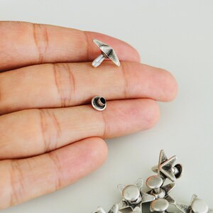 10 Star Rivet Studs, Small Rivets, Star Jewelry Findings, Tiny Star ...