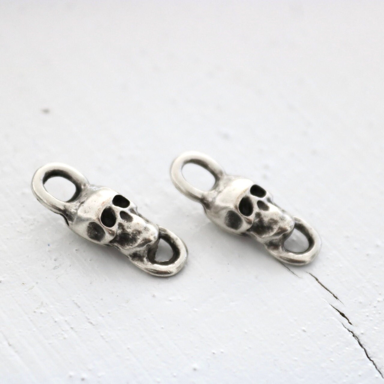 Skull Connectors Skeleton & Skull Fine Charms Skull Beads | Etsy