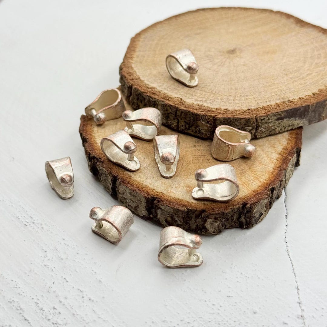 Bails for Jewelry Making, Simple Pinch Bail, Pinch Bail for Necklace ...