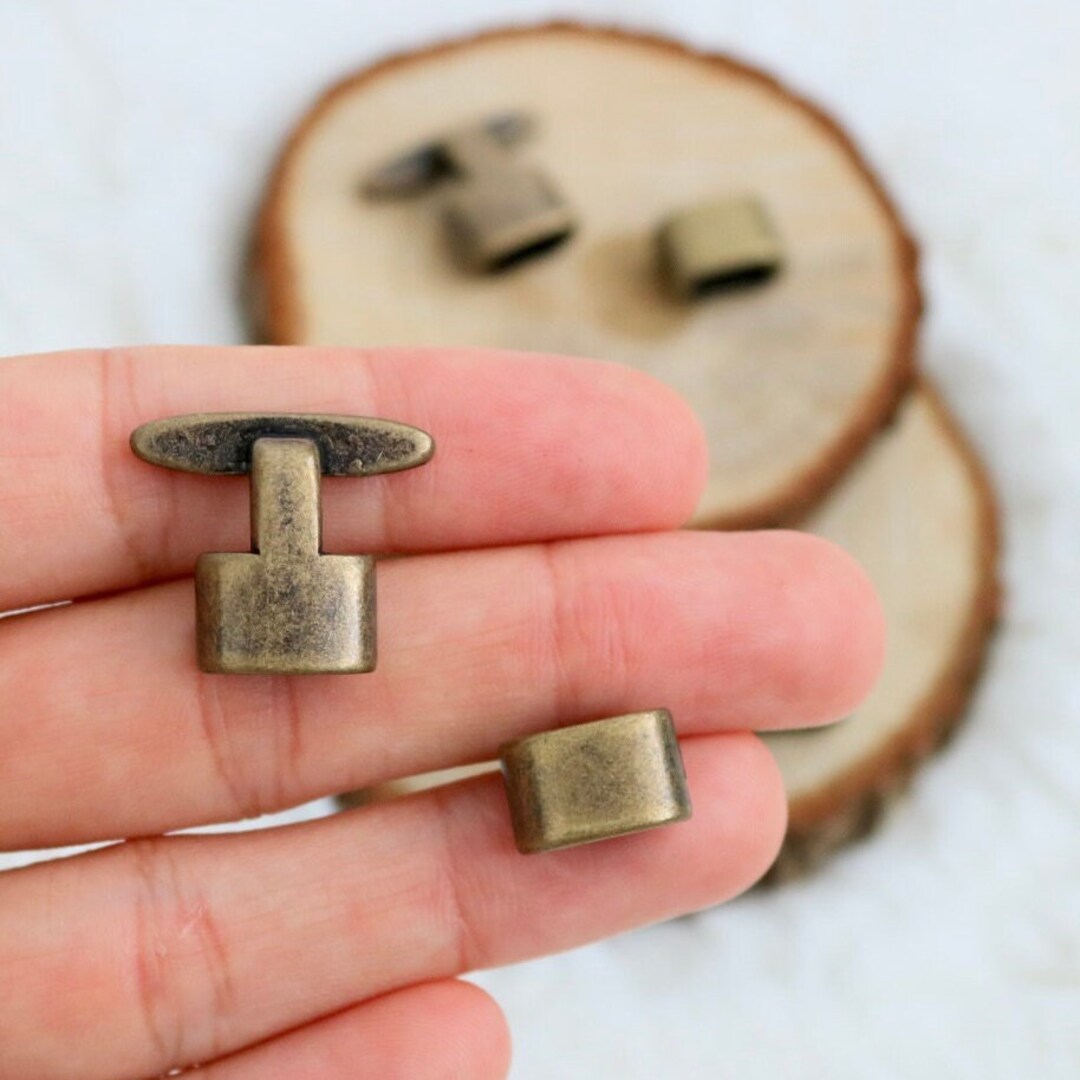 Antique Bronze Leather Clasps: Bracelet Necklace Closure (5 Set) - Etsy
