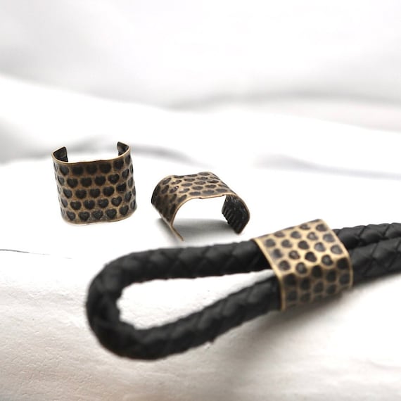 Antique Bronze Crimp Clasp Crimp Beads Leather Crimp Clasps | Etsy