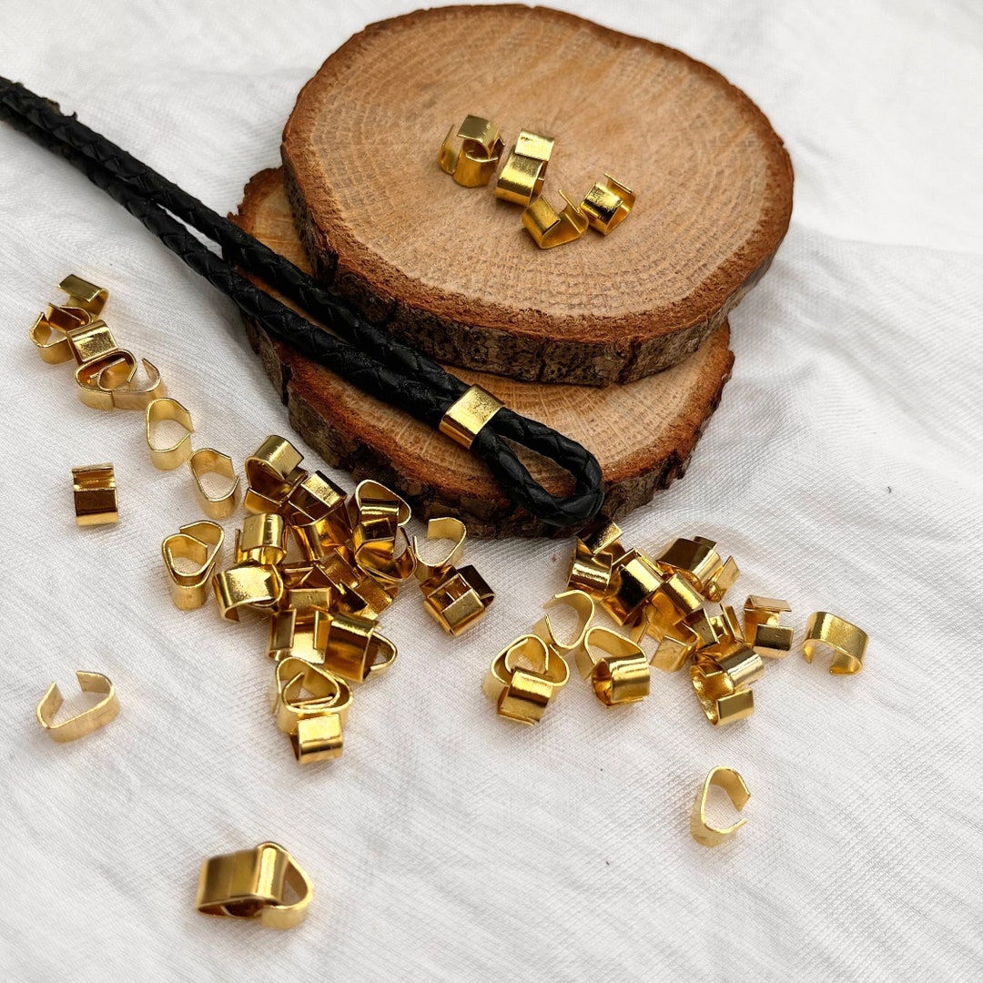 Fold Over Crimp, Crimp Fastener, Yellow Gold Crimp Beads, Bracelet ...