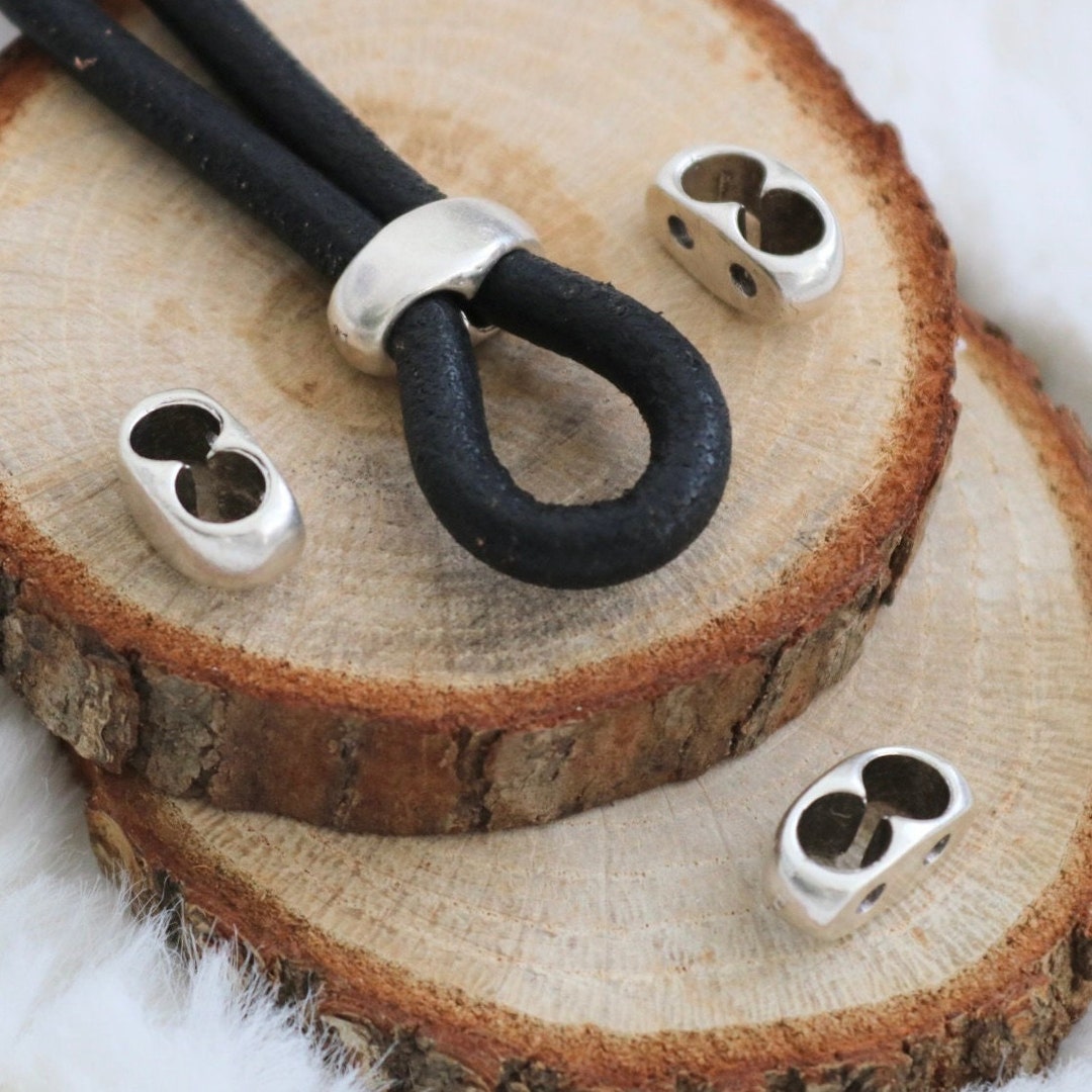 Double Strand Barrel Slider, Bracelet Spacer Beads, Double Strand ...