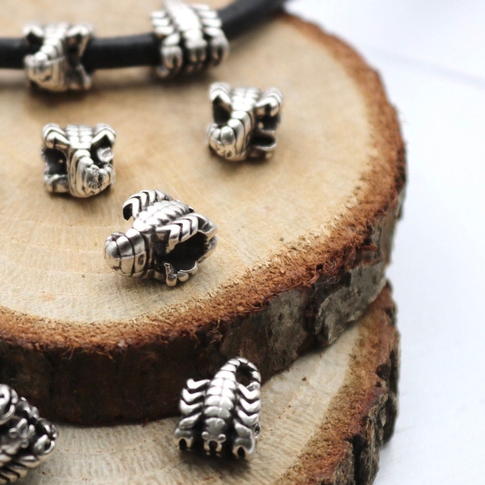 10 Scorpion Beads Scorpion Charms Scorpion Necklace Charms - Etsy