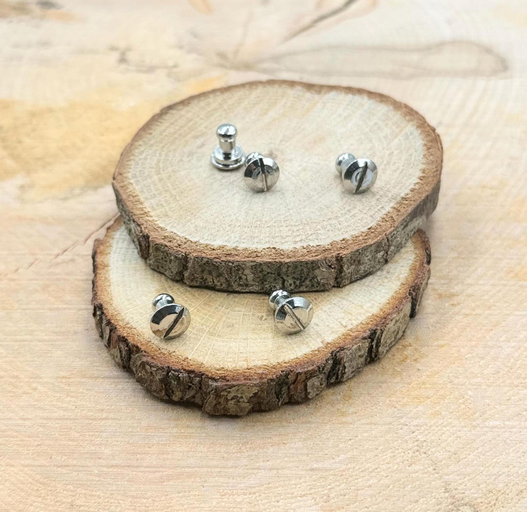 Brass Screw Rivet, Rivet Book Binding, Rivets for Leather, Rhodium ...