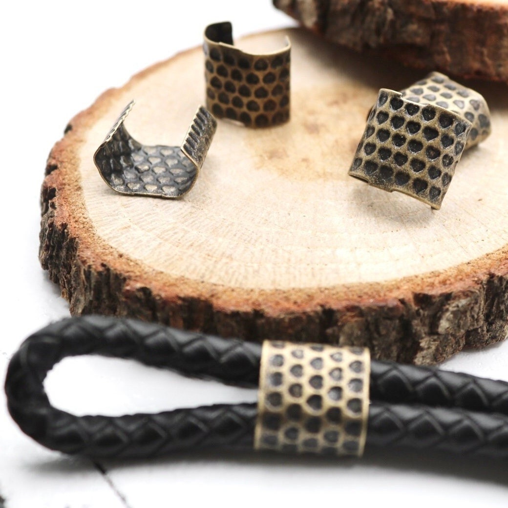 Antique Bronze Crimp Clasp Crimp Beads Leather Crimp Clasps | Etsy