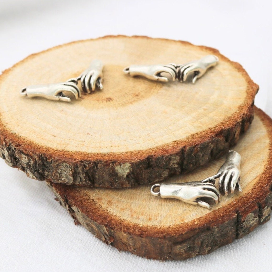 Hand by Hand Connector Holding Hands Pendants Friendship - Etsy