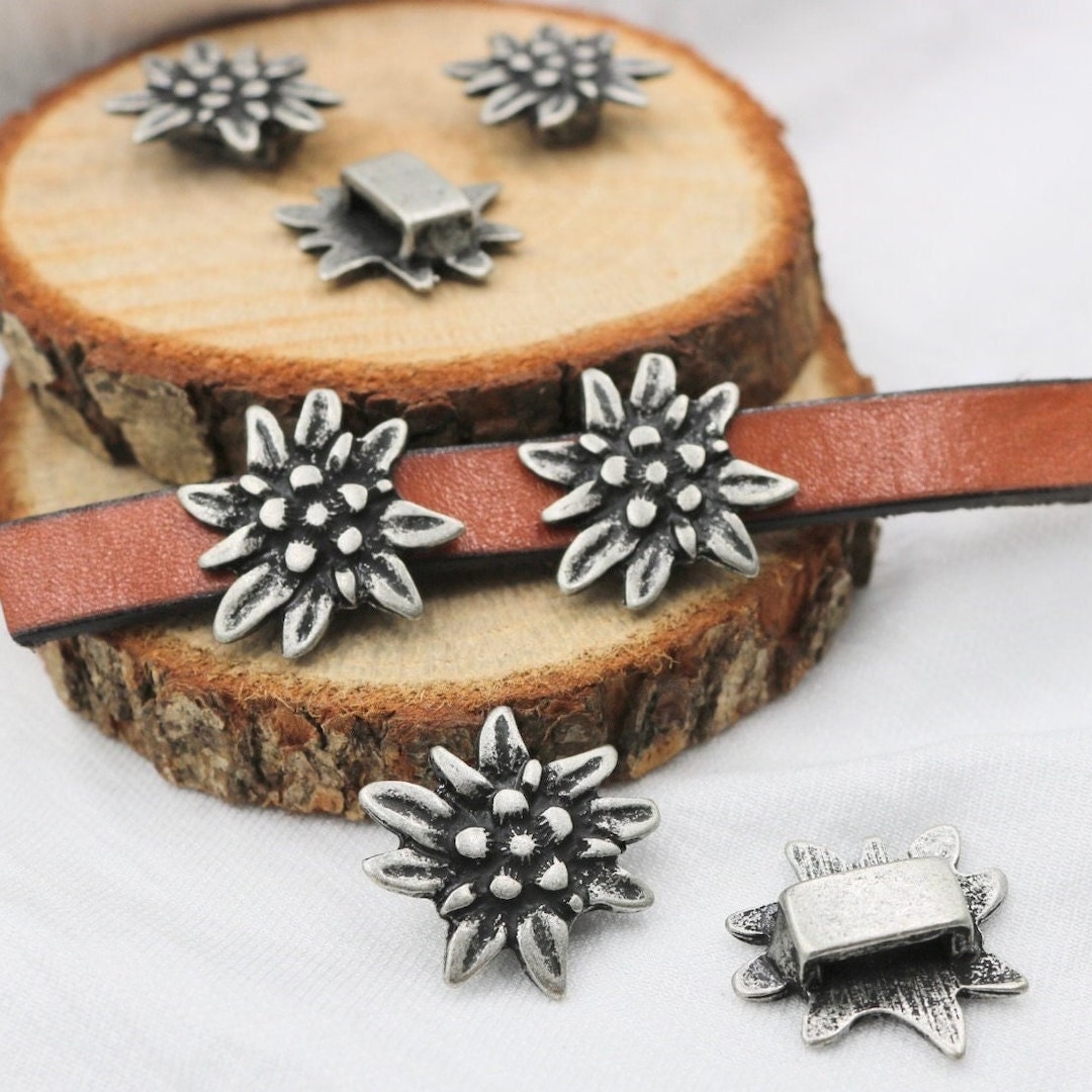 Edelweiss Flower Charms, Flowers Charms, Mountain Flower Pendant ...