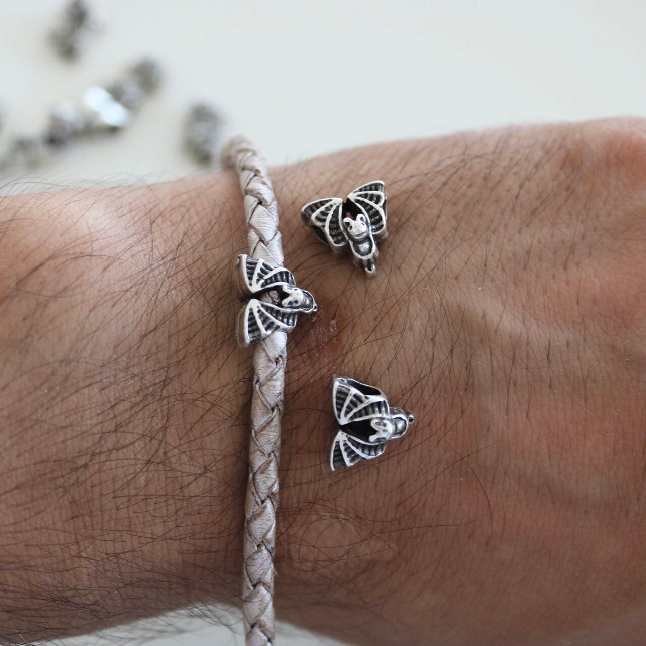 10 Bat Beads Mini Bat Beads for Bracelets Necklace Charms - Etsy