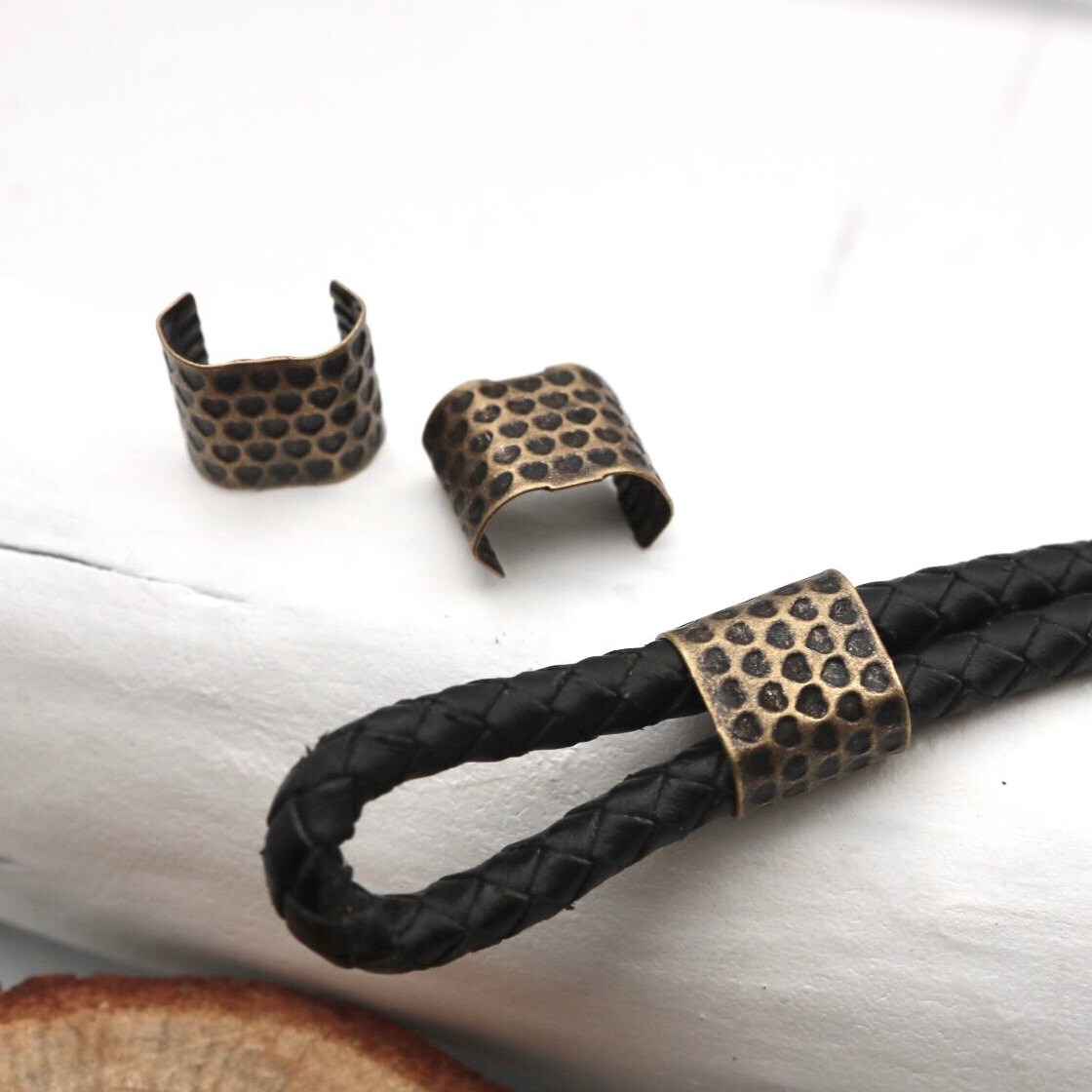 Antique Bronze Crimp Clasp Crimp Beads Leather Crimp Clasps - Etsy