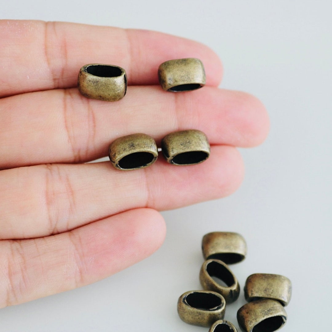 Antique Bronze Spacer Beads, High Quality Metal Beads, Oval Shape ...