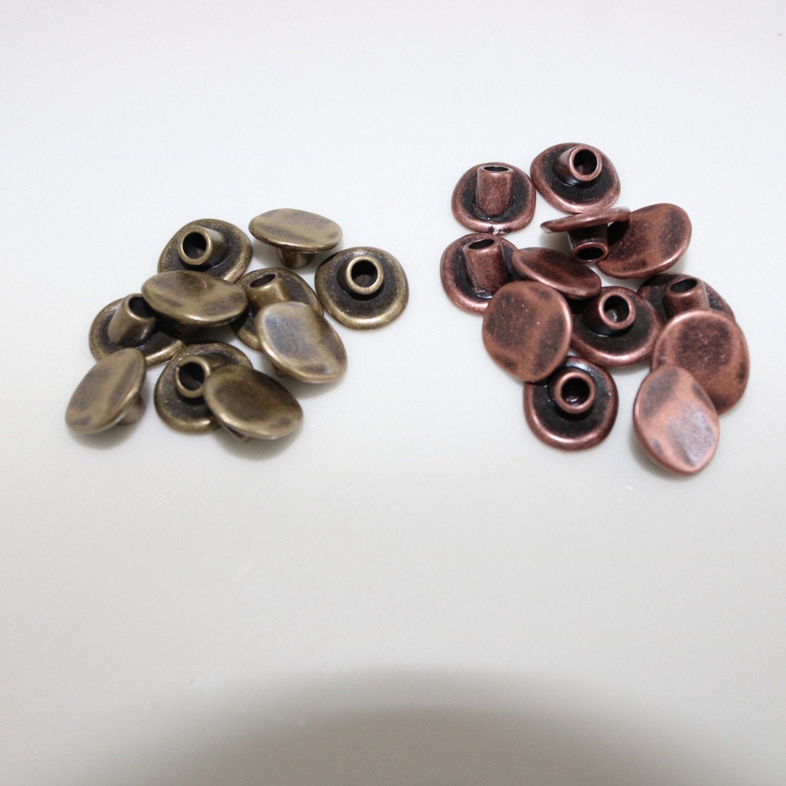 Antique Bronze Button Clasps: Rustic Jewelry Closure (10 Pcs) - Etsy