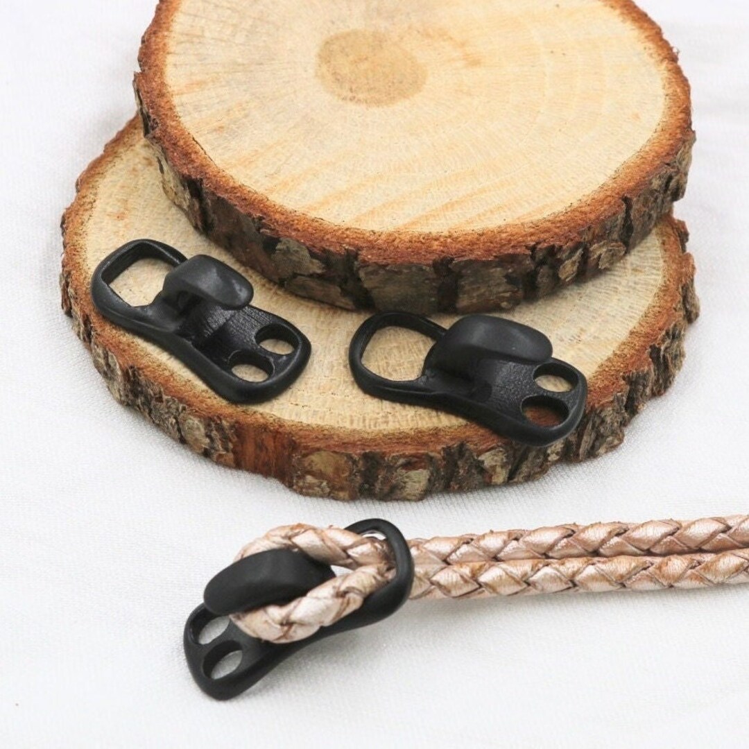 Leather Bracelet Clasps, Matte Black Bracelet Closures, Clasps and ...