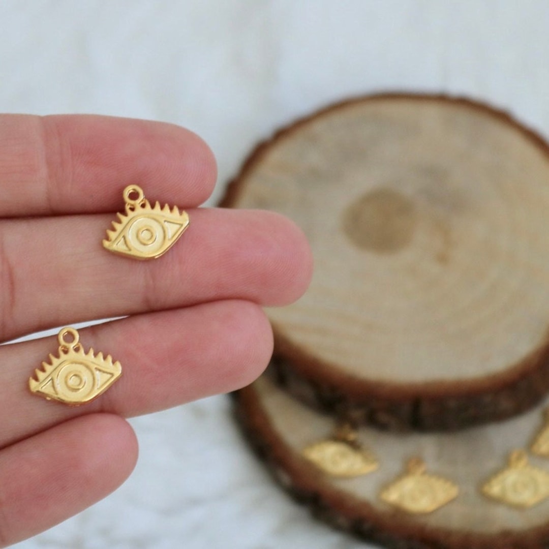 Evil Eye Charms Turkish Evil Eye Charms Gold Plated Eye - Etsy