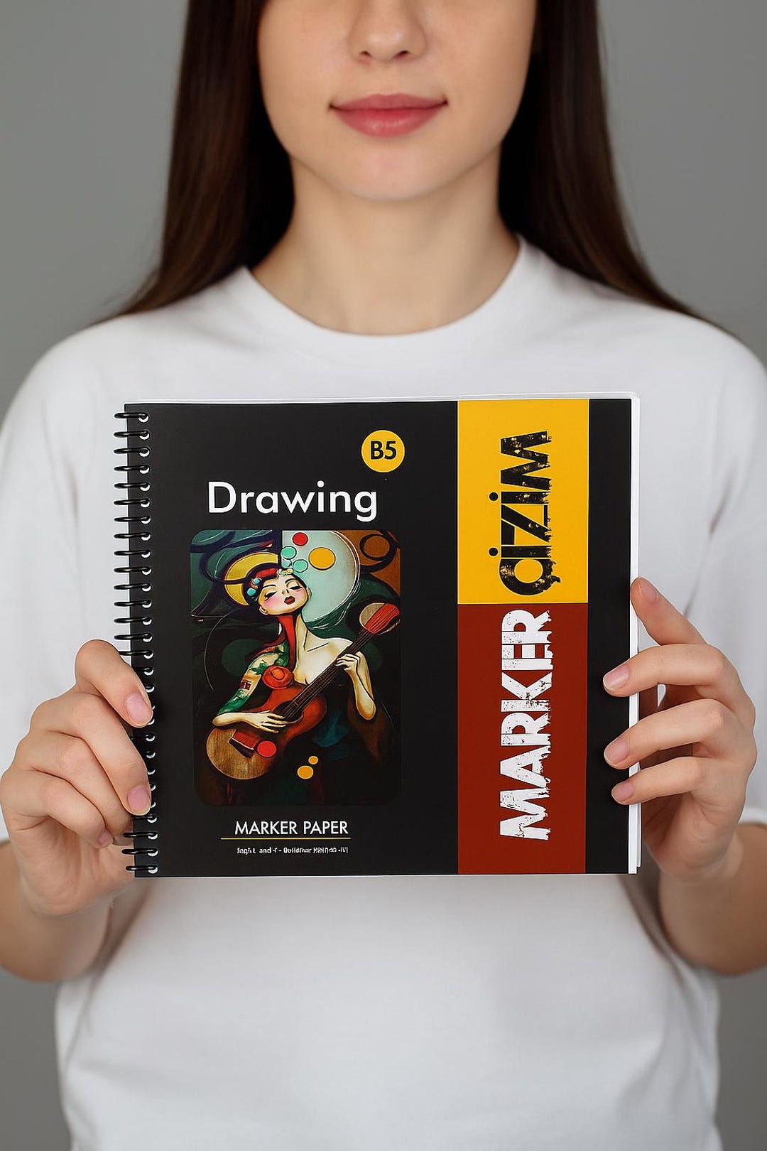 Silk-textured Marker Sketchbook A4 – 185gsm Smooth Paper for Alcohol ...