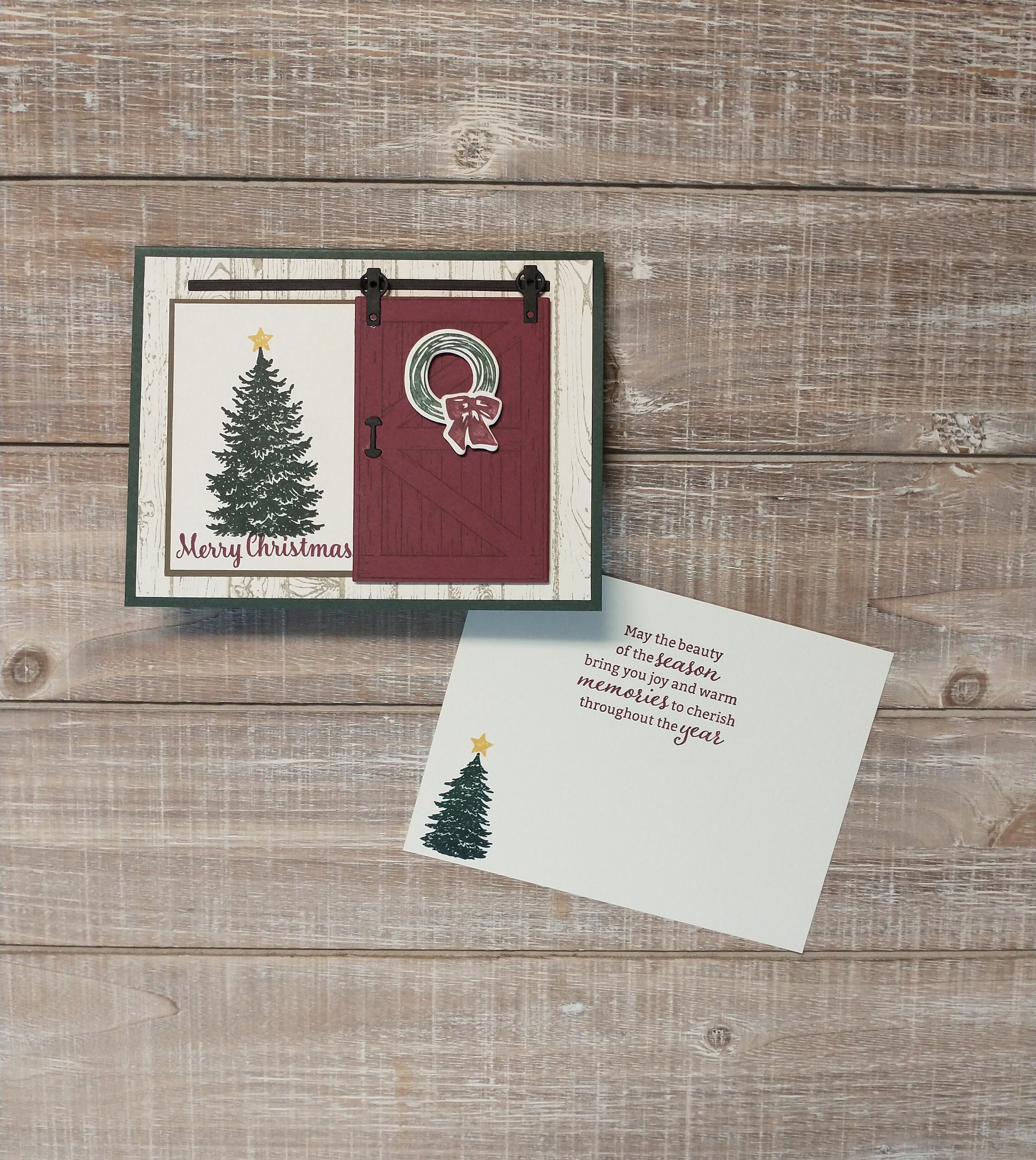 Christmas in the Barn Christmas Card - Etsy