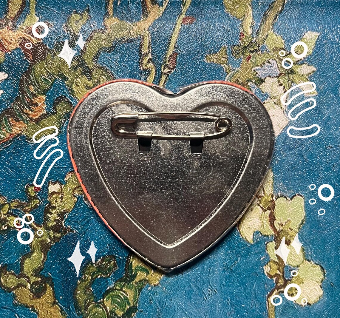 Nyan Cat Heart Shaped Button - Etsy