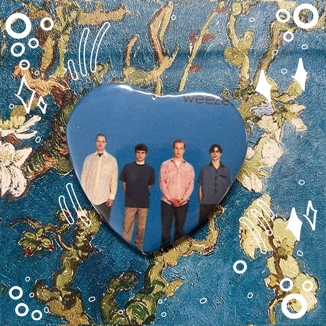 Weezer Heart Shaped Button - Etsy