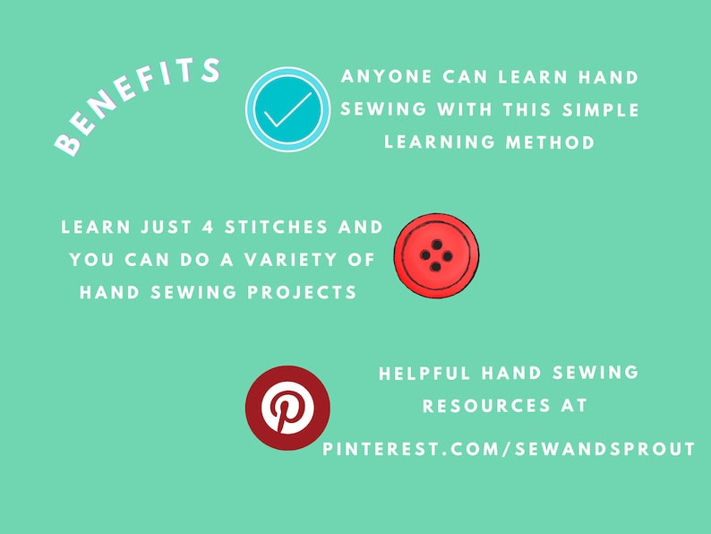 Hand Sewing Practice Worksheets - Beginner Sewing Book Printable ...