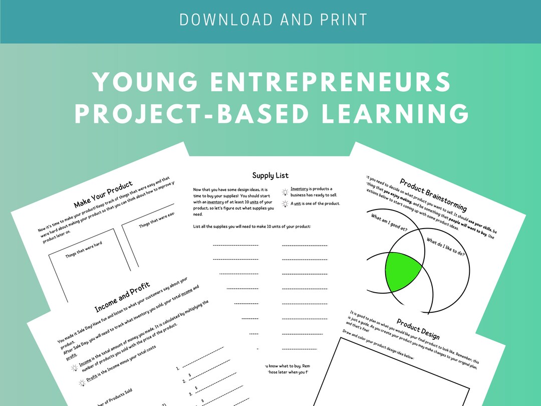 Young Entrepreneur Workbook - Kids and Teens Business Lesson ...