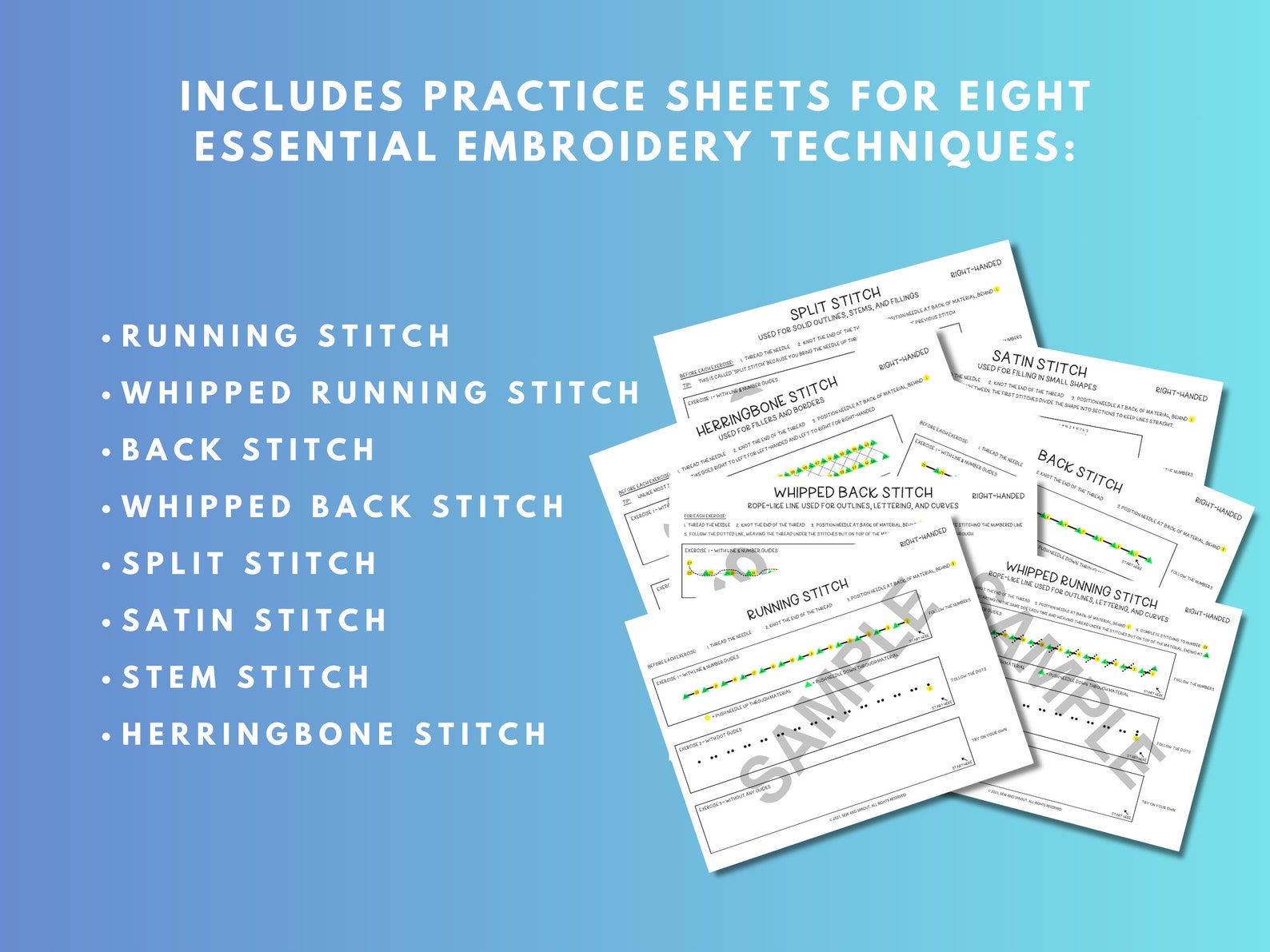 Beginner Hand Embroidery Tutorial - Basic Needlework Instruction ...