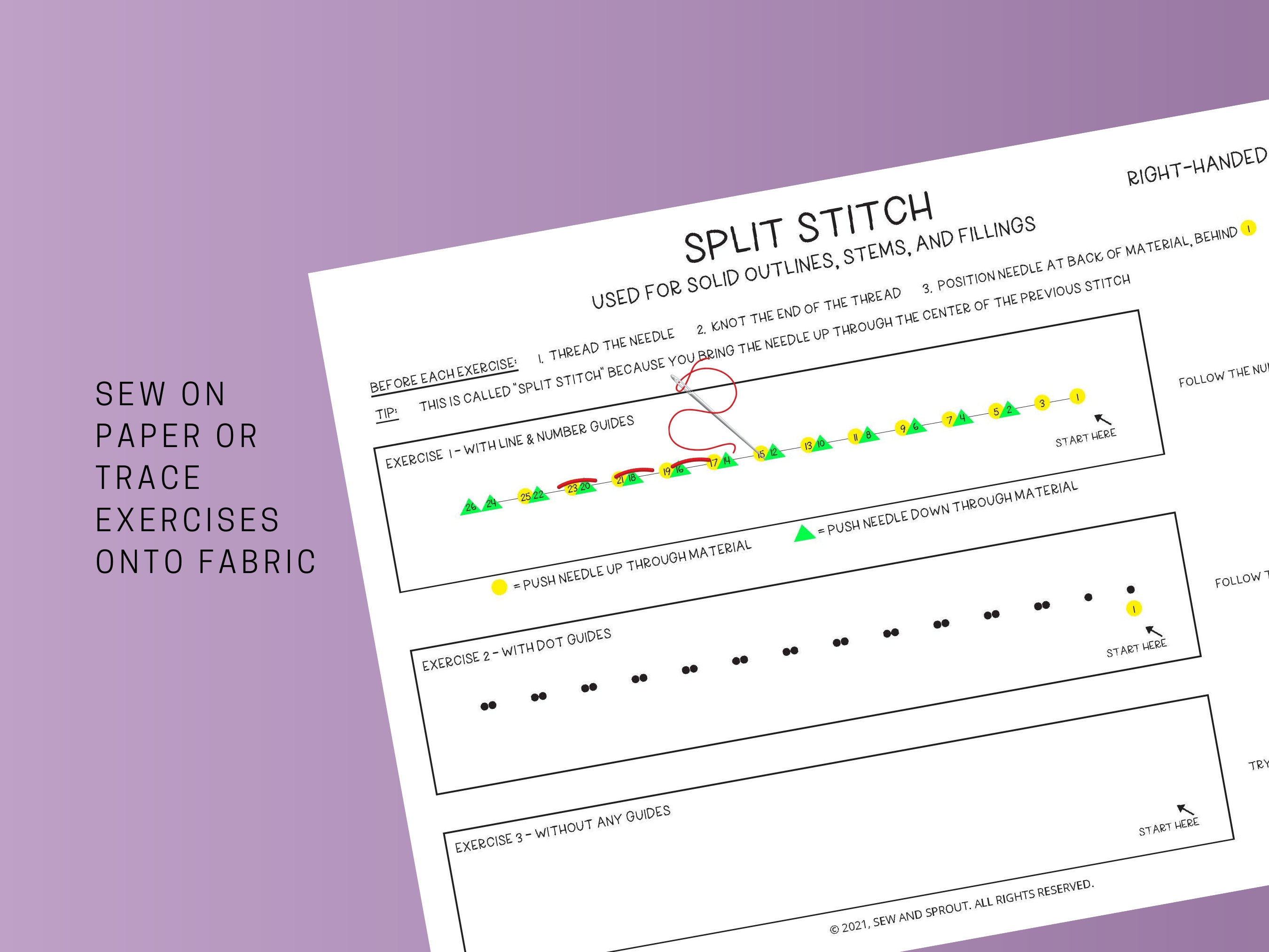 Beginner Hand Embroidery Tutorial - Basic Needlework Instruction ...