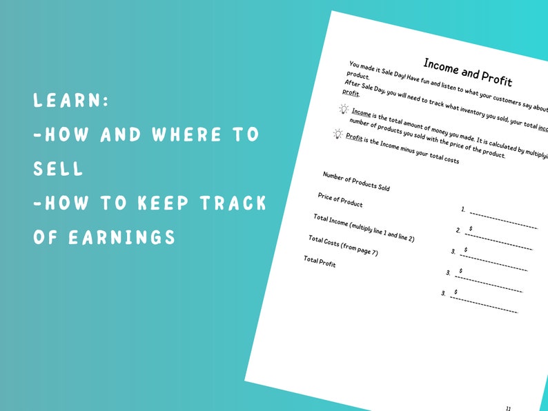 Young Entrepreneur Workbook - Kids and Teens Business Lesson ...