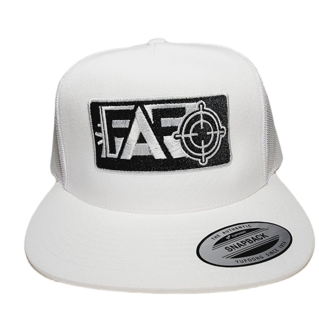 FAFO. Adjustable Mesh Direct Embroidered Snapback Cap Hat White - Etsy