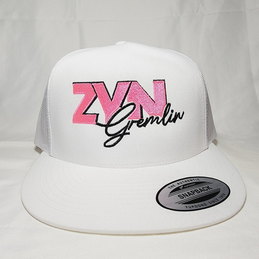 Zyn Gremlin Pink Adjustable Mesh Direct Embroidered Snapback Cap Hat - Etsy