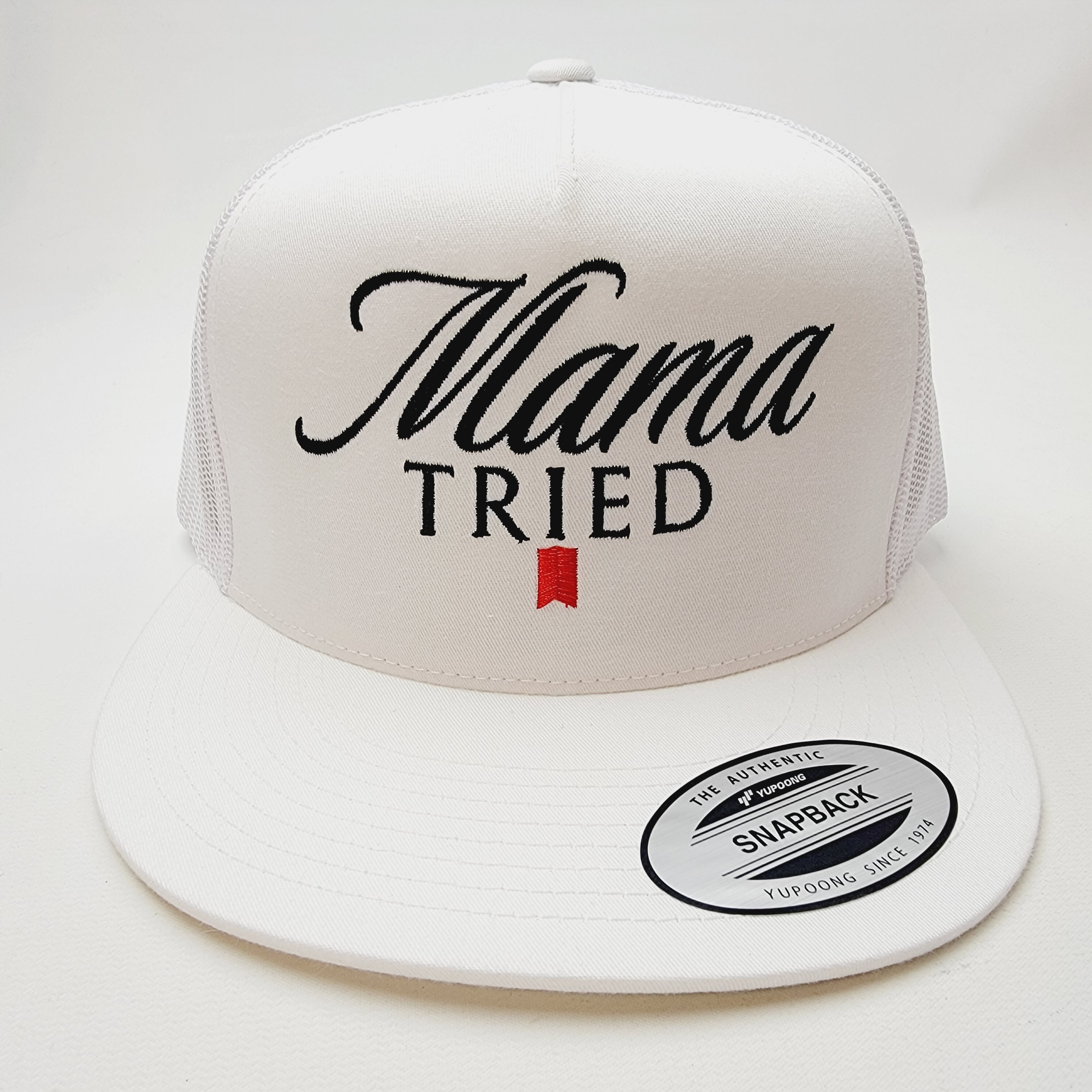 Mama Tried Adjustable Mesh Direct Embroidered Snapback Cap Hat - Etsy