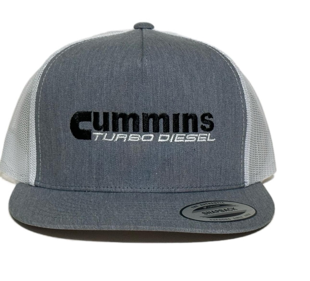 Direct Embroidered Cummins Turbo Diesel Flat Bill Mesh Back Tucker Hat ...