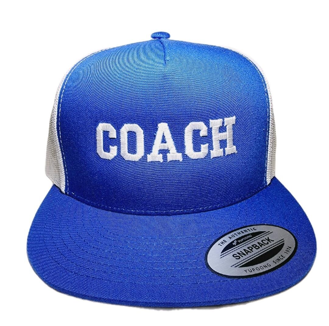 Man in Charge Coach Adjustable Mesh Snapback Flat Bill Trucker Cap Hat ...