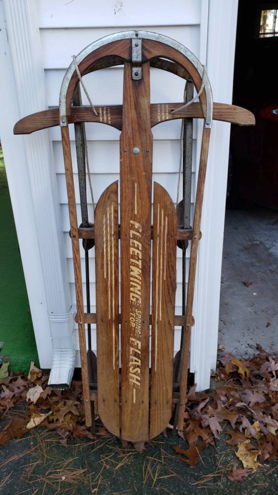 Fleetwing Flash Spring Top Vintage, Wooden Sled - Etsy