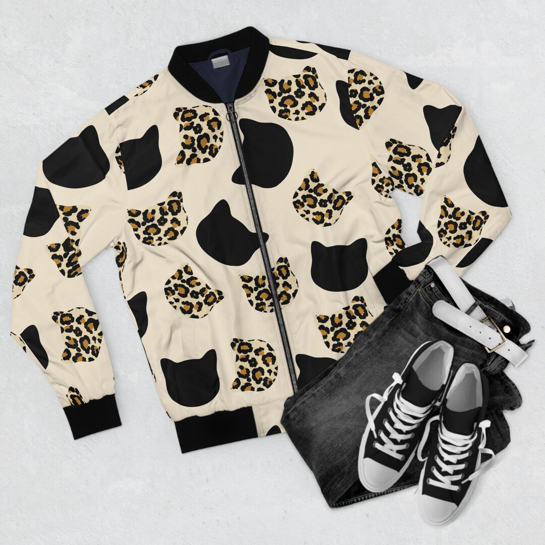 Cats Bomber Jacket, Cat Jacket, Cats Pattern Bomber Jacket, Gift for ...