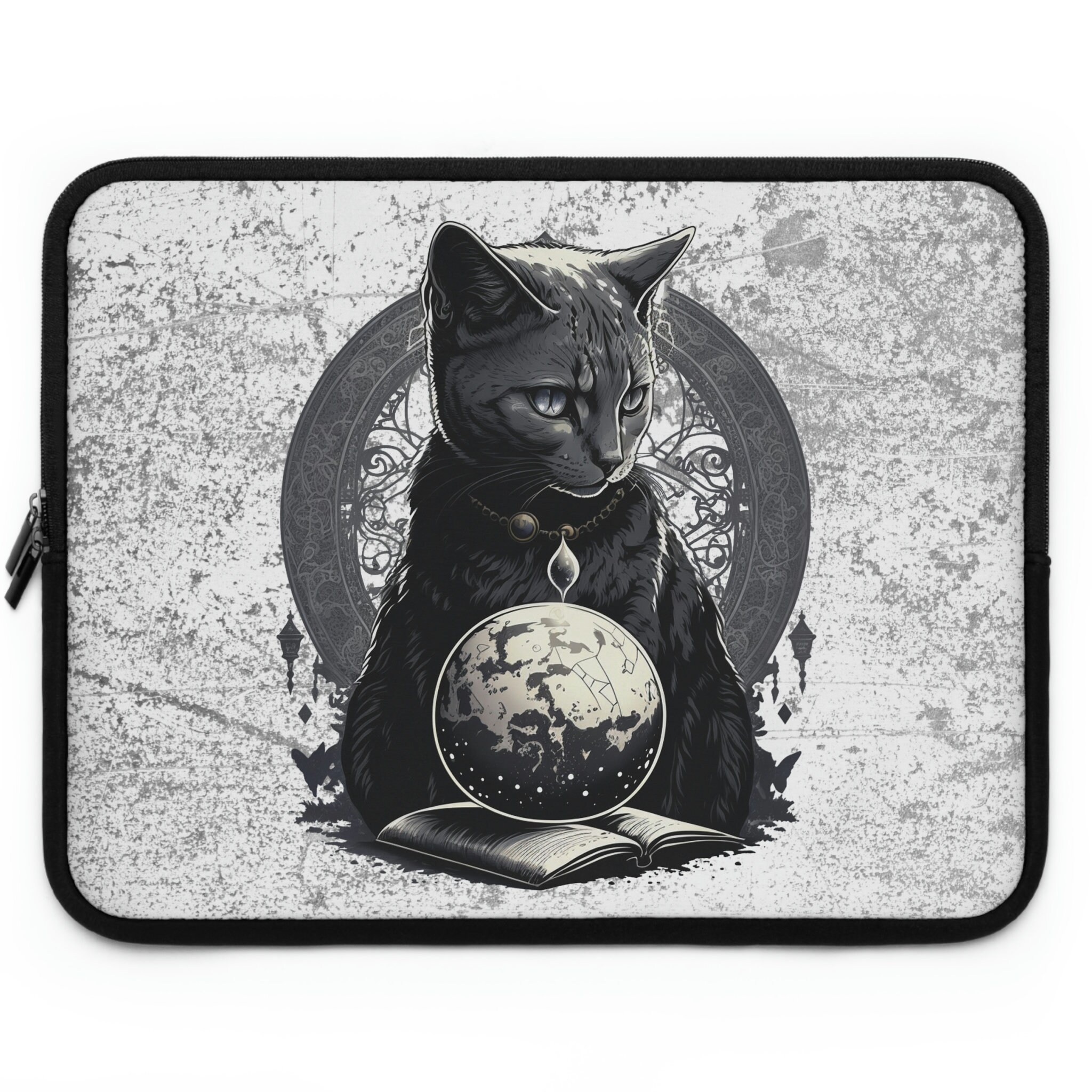 Cosmic Cat Laptop Sleeve Cat Magician Laptop Case Witchy - Etsy
