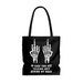 Skeleton Middle Finger Tote Bag Shopping Bag Goth Tote Bag - Etsy