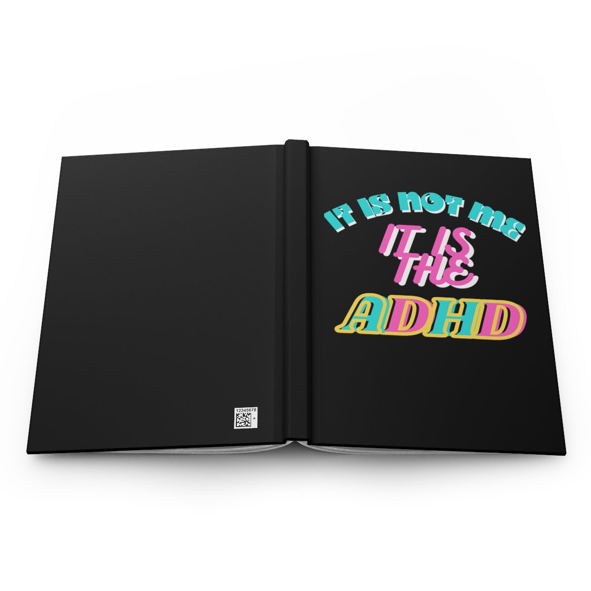 ADHD Notebook Retro Notebook Funny Notebook Groovy Text - Etsy Israel